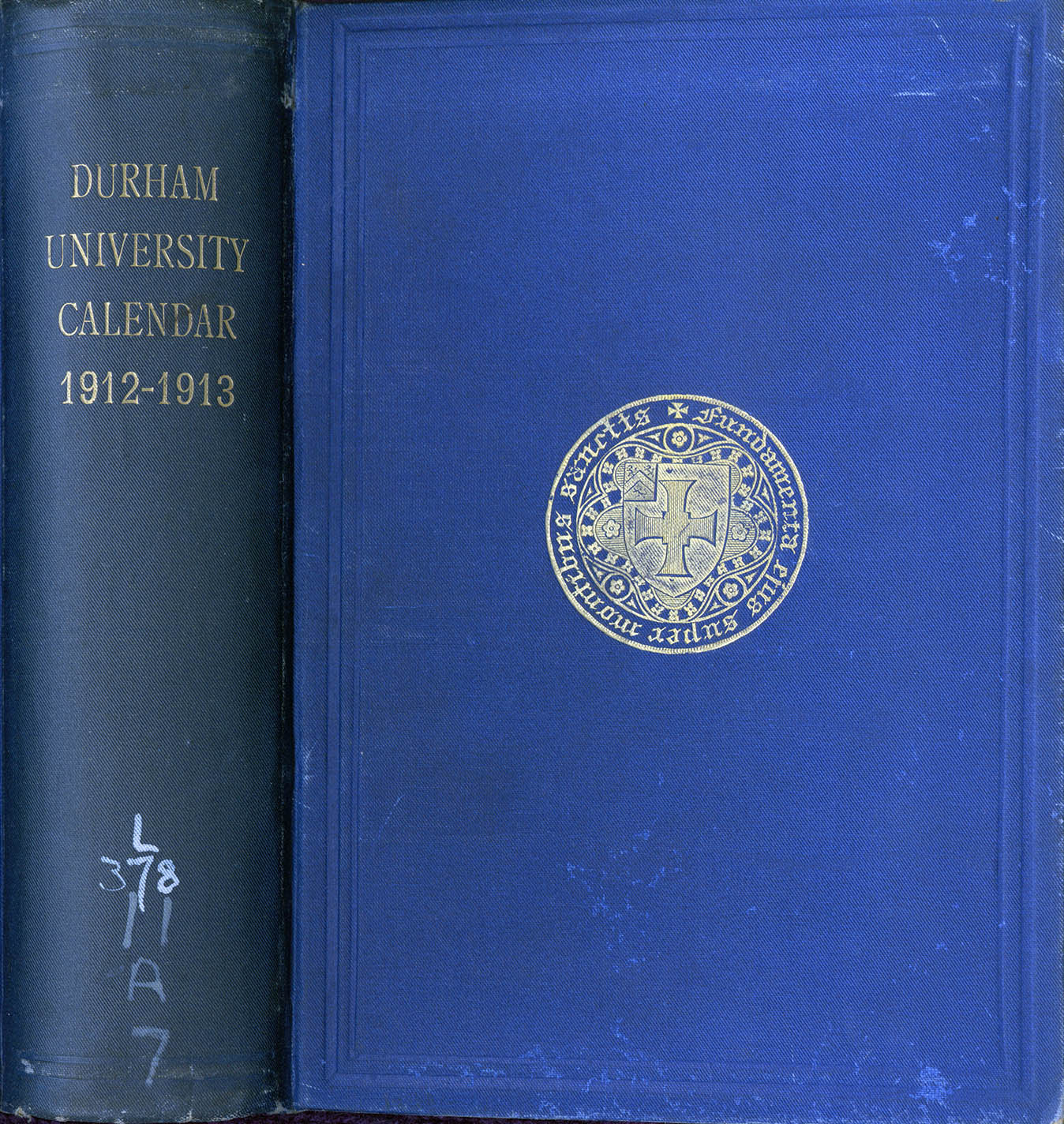 Durham University calendar 1912-13