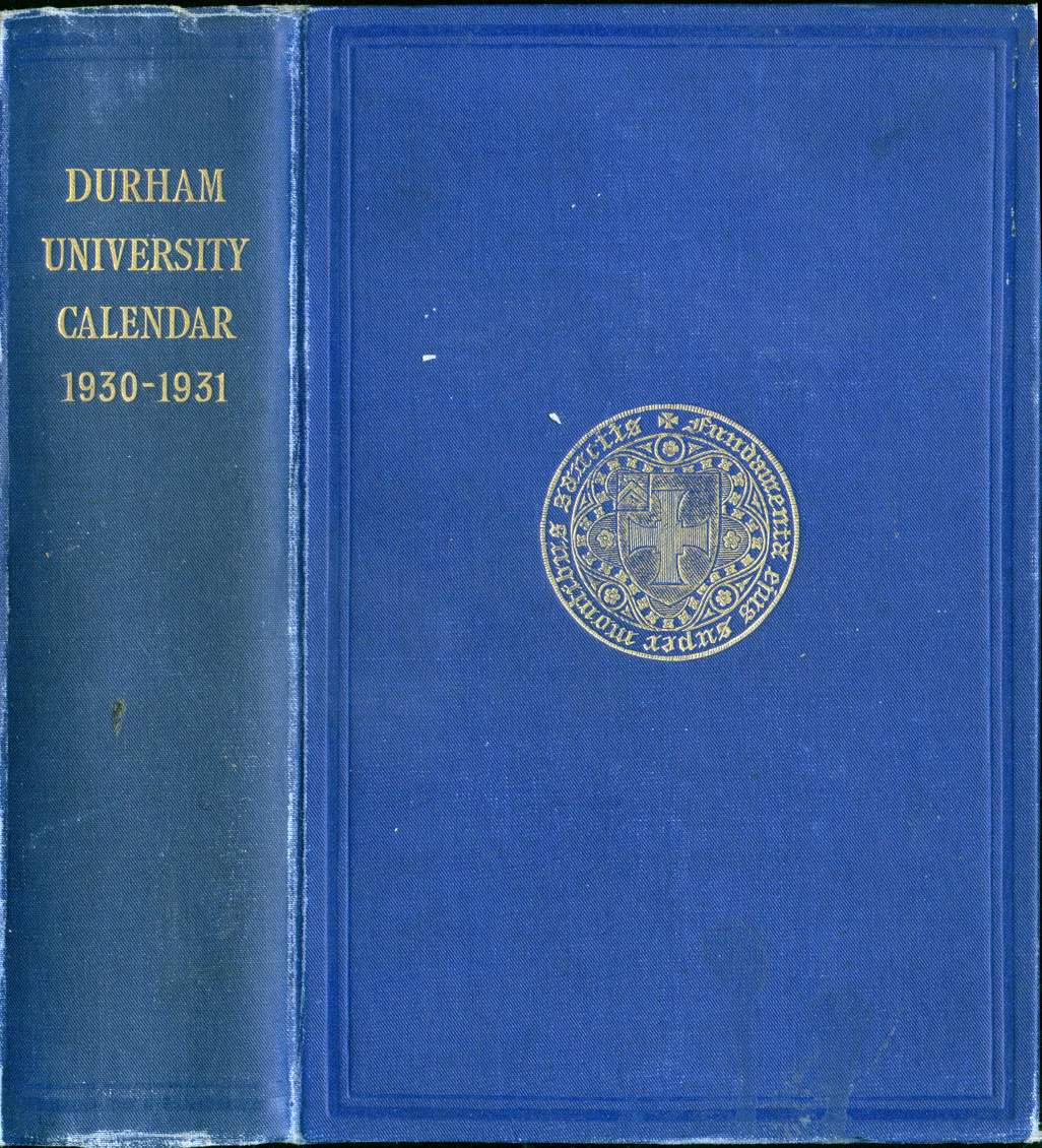Durham University Calendar 1930-31
